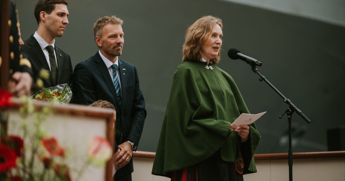 Naming ceremony for the coast guard vessel KV Hopen